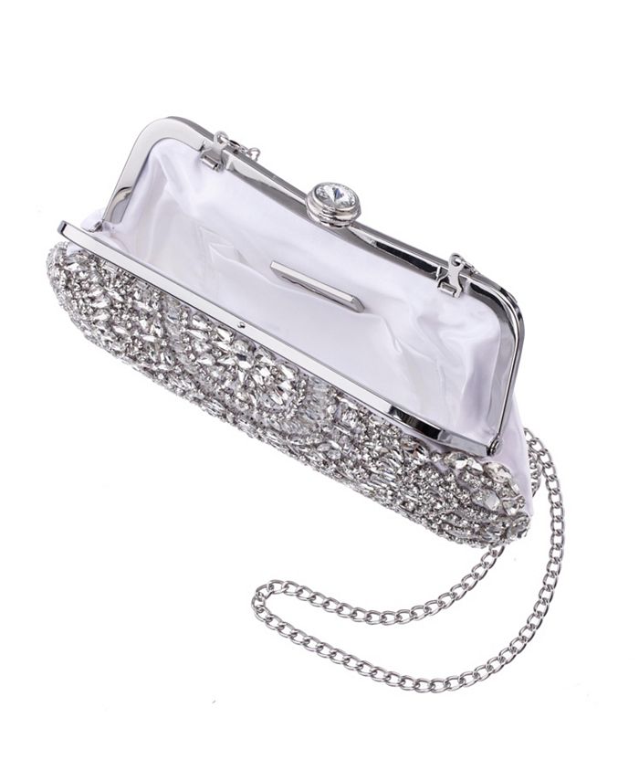 Nina Women's Crystal Embellished Frame Clutch - Macy's