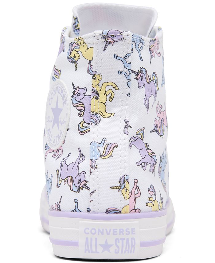 Converse Little Girls Chuck Taylor All Star Unicorns High Top Casual ...