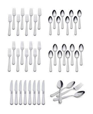 Chefs Harlow 18/10 Stainless Steel 44 Piece Flatware Set, Service for 8 ...