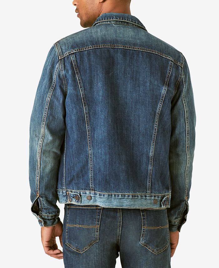 Lucky Brand Men's Classic Fit Denim Trucker Jacket - Macy's