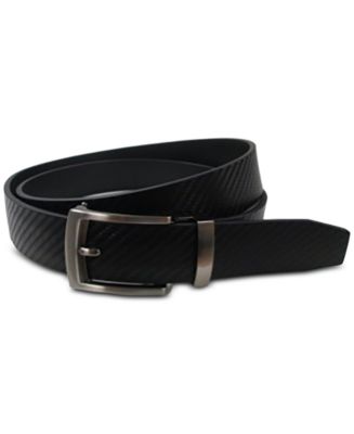 Nike Men's Acu-Fit Bonded Leather Carbon Texture Belt - Macy's
