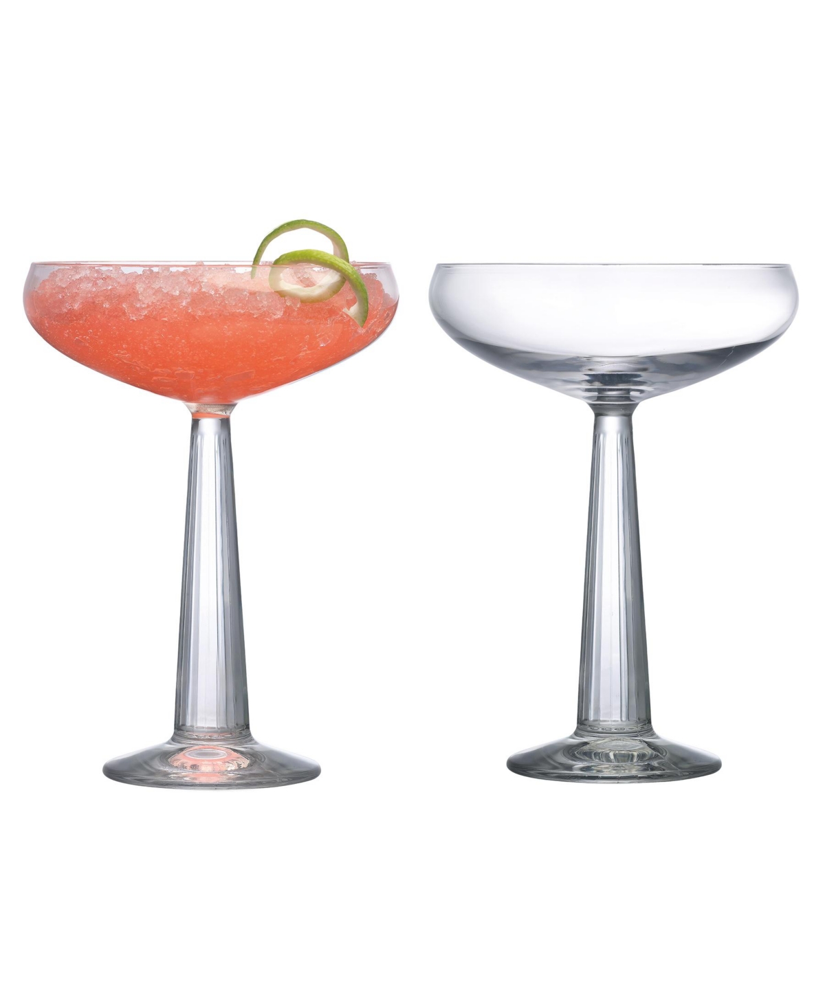 Click here for Nude Glass Big Top Coupe Glasses  Set of 2 - Clear prices