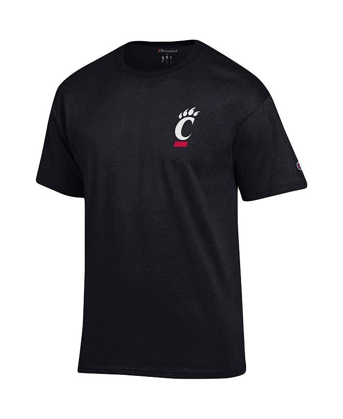 Champion Men's Black Cincinnati Bearcats Stack 2-Hit T-shirt - Macy's