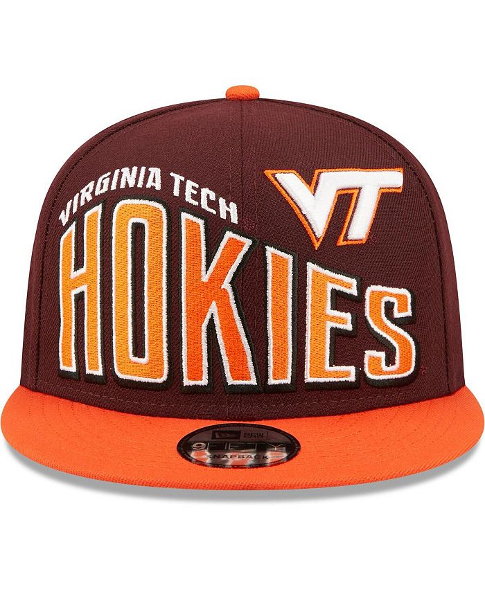 New Era Men's Maroon Virginia Tech Hokies Two-Tone Vintage-Like Wave ...