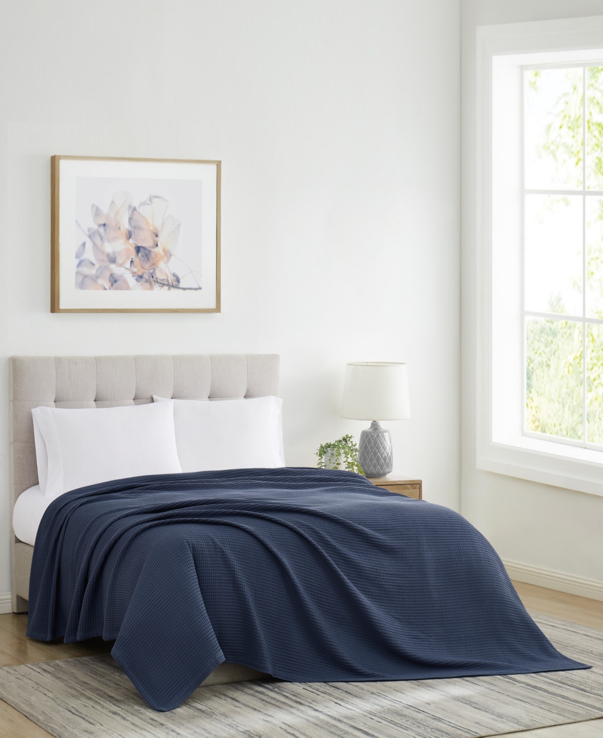 Click here for Cannon Heritage Waffle Blanket  Full/Queen - Blue prices