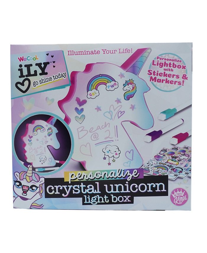 Activity Kings iLY Unicorn LED Light-Up Message Board Super DIY Glitter ...