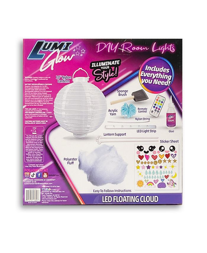 LumiGLOW LED Light Up Lumi Cloud LED Customizable Floating Cloud Light ...