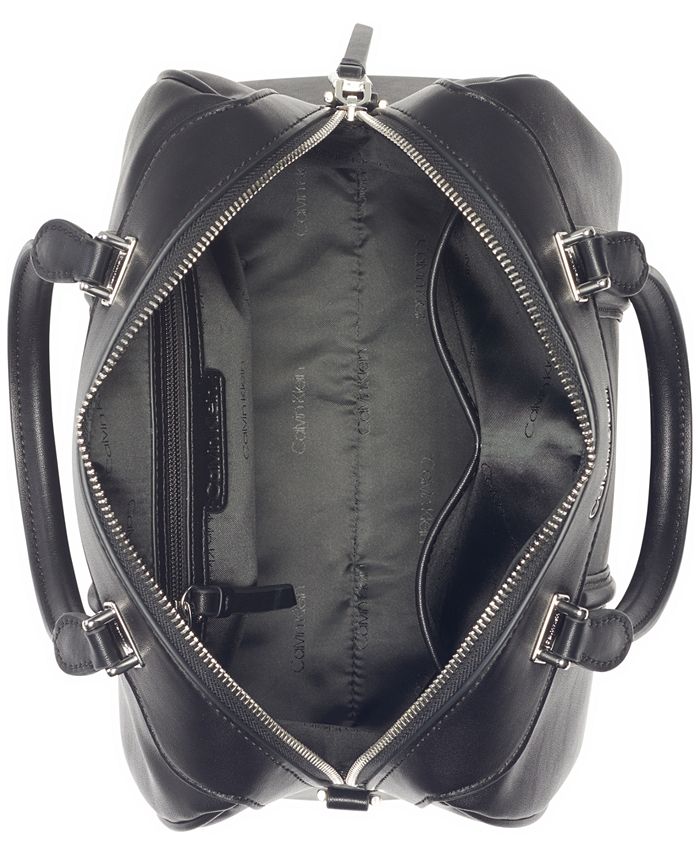 Calvin Klein Blake Top Zipper Satchel - Macy's