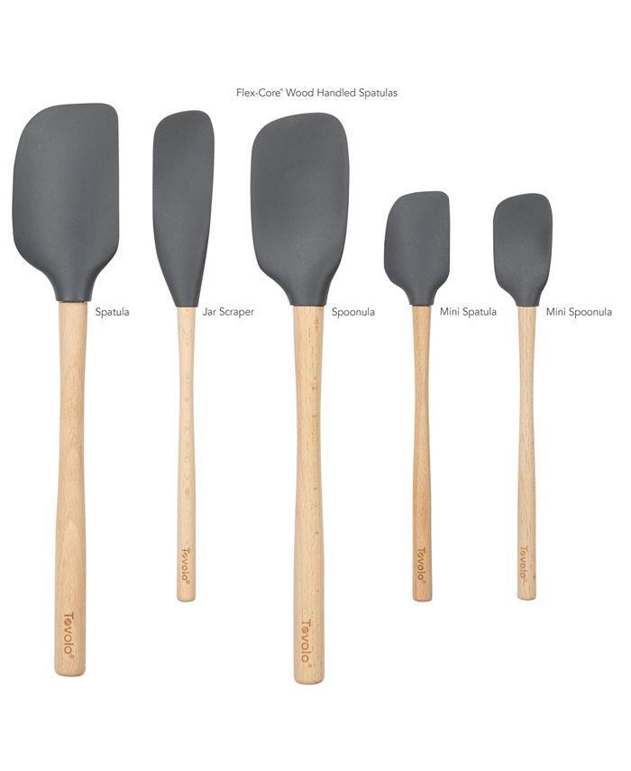 Tovolo 5-Pc. Flex-Core Wood-Handle Kitchen Spatula Set - Macy's