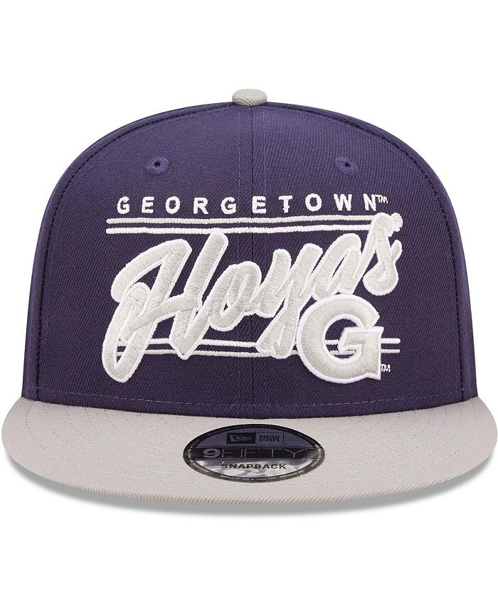 New Era Men's Navy Georgetown Hoyas Team Script 9FIFTY Snapback Hat ...