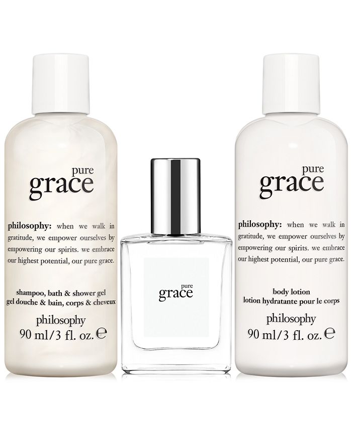 philosophy 3-Pc. Pure Grace Eau de Toilette Gift Set - Macy's