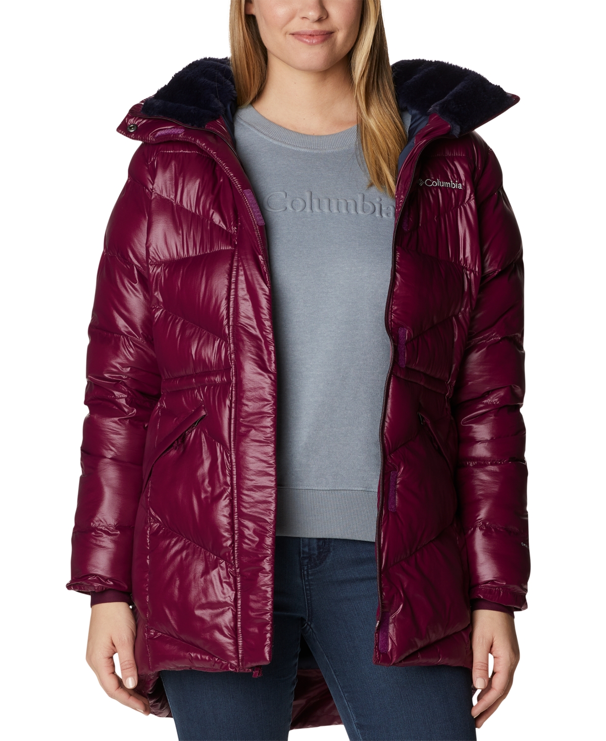 Columbia Plus Size Peak To Park Ii Hooded Faux-fur-trim Jacket In ...