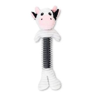 Country Living Black & White Cow Plush Dog Toy – Durable Thermoplastic ...