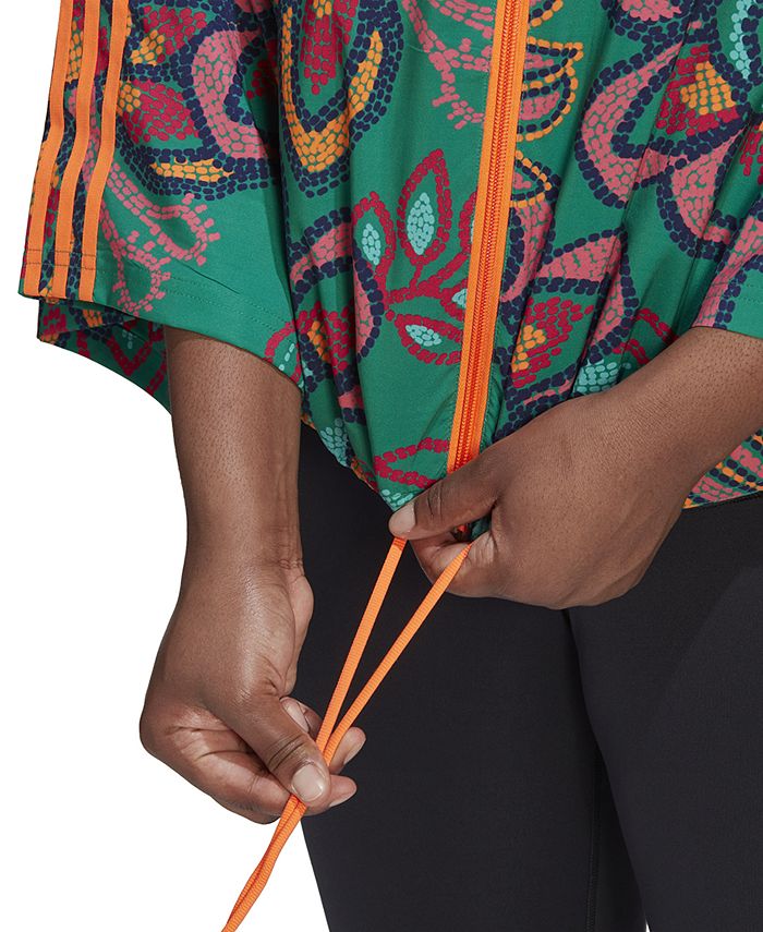 Adidas Plus Size Farm Rio Printed Track Jacket And Reviews Activewear