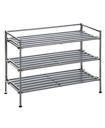 Seville Classics 3-Tier Stackable 9-Pair Resin Slat Shoe Rack - Macy's