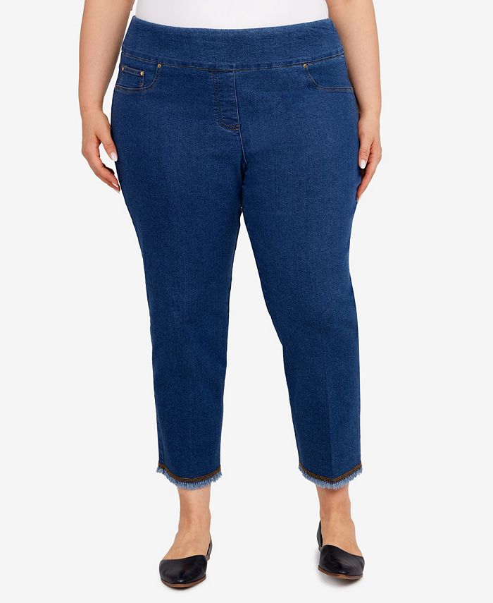 Ruby Rd. Plus Size Embroidered Stretch Denim Jean - Macy's Ruby Rd. Plus Size Embroidered Stretch Denim Jean - Macy's