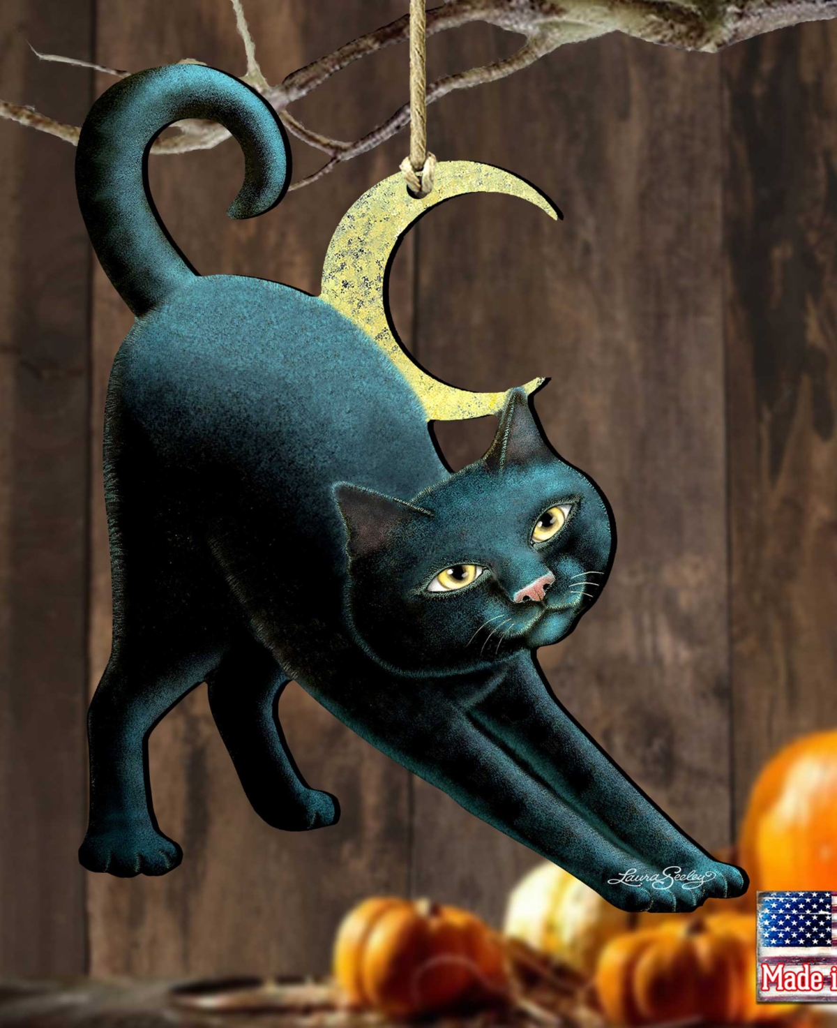 Click here for Designocracy Black Cat Holiday Ornaments  Set of 2... prices