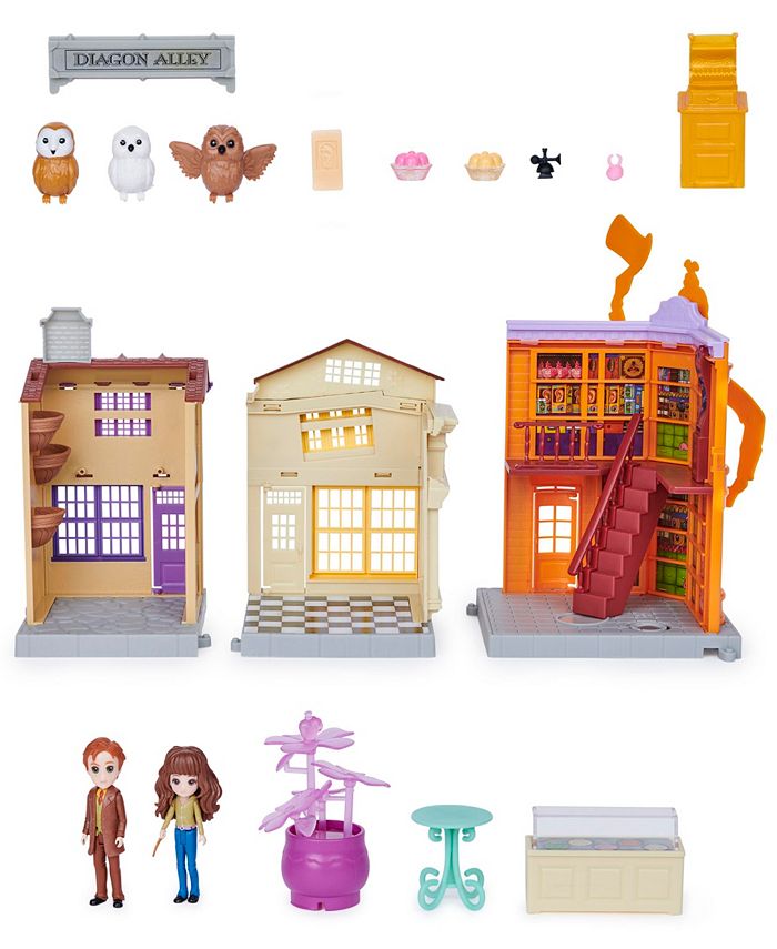Wizarding World Harry Potter, Magical Minis Diagon Alley 3-in-1 Playset ...