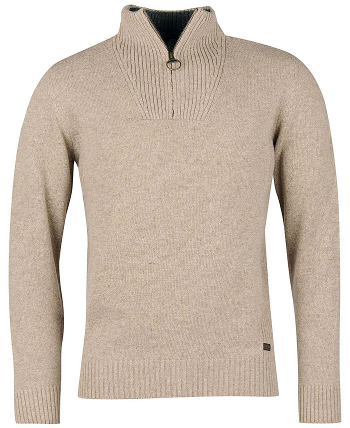 Barbour Men's Nelson Essential Quarter-Zip Wool Sweater & Reviews ...