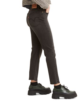 Levi's Women's Wedgie Straight-Leg High Rise Cropped Jeans - Macy's