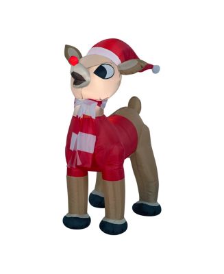 National Tree Company 3.5' Inflatable Rudolph the Red Nosed Reindeer ...