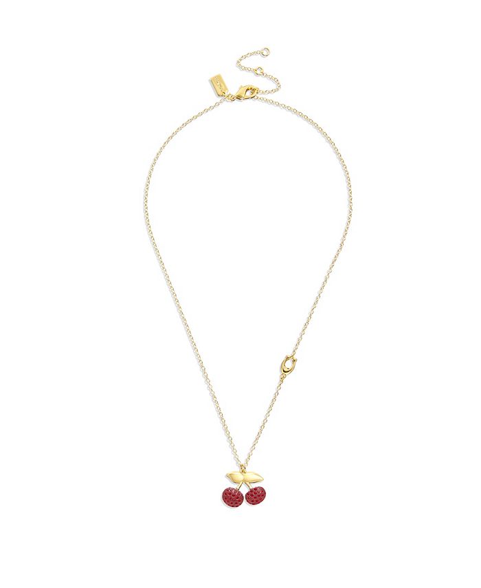 COACH Women's Cherry Pendant Necklace - Macy's