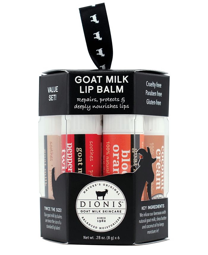 Dionis Goat Milk Lip Balm Gift Set, 6 Piece - Macy's
