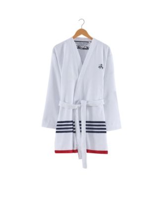 Brooks Brothers Nautical Blanket Stripe 34" Turkish Cotton Bathrobe ...