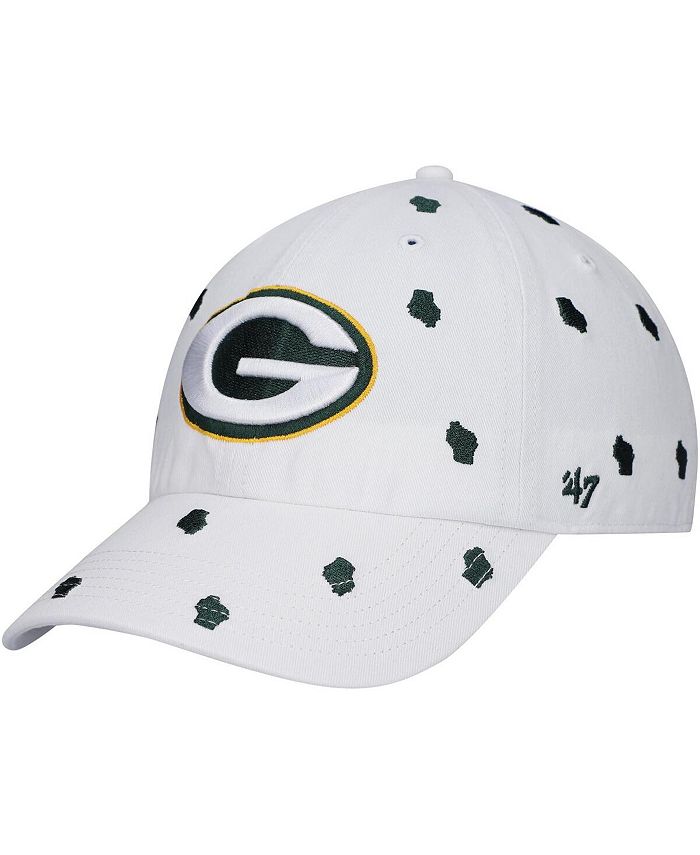 '47 Brand Women's '47 White Green Bay Packers Confetti Clean Up ...