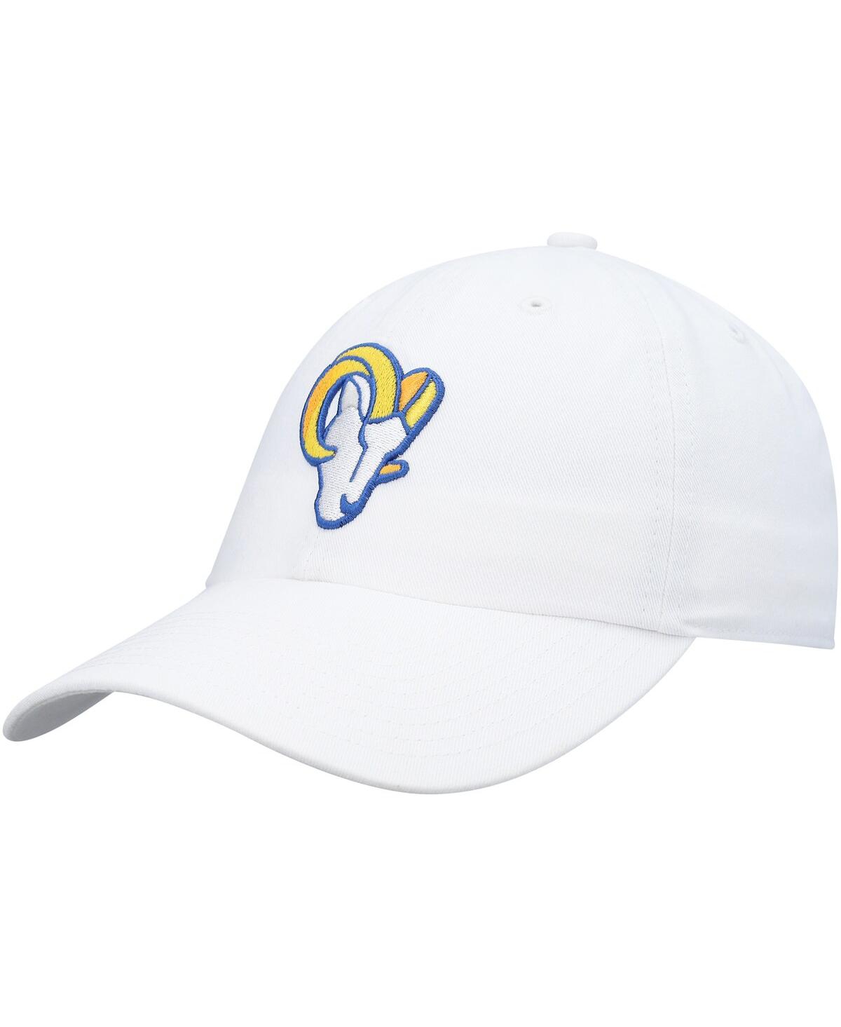 Click here for Mens 47 White Los Angeles Rams Logo Clean Up Adjus... prices