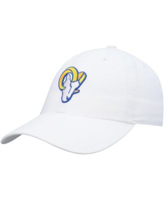 Men's '47 White Los Angeles Rams Logo Clean Up Adjustable Hat - Macy's