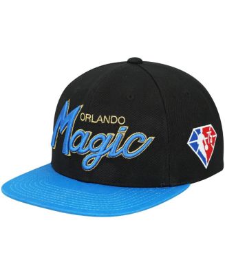 Men's Mitchell & Ness Black Orlando Magic NBA 75th Anniversary Snapback ...