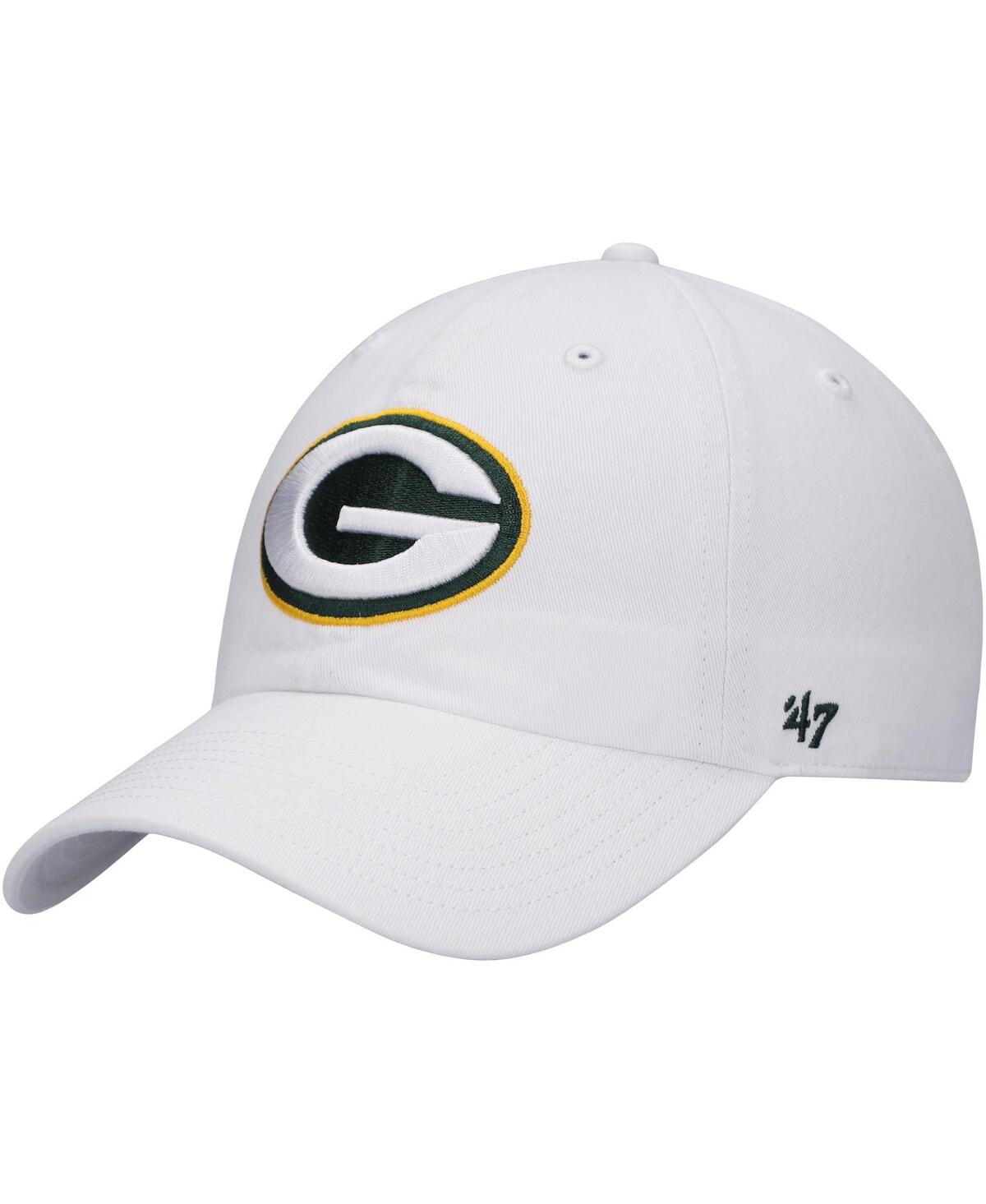 Click here for Mens 47 Brand White Green Bay Packers Clean Up Adj... prices