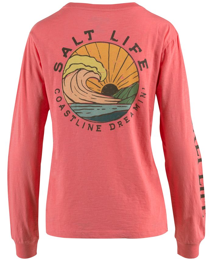 Salt Life Women's Cotton Coastline Dreamin' Graphic T-Shirt - Macy's