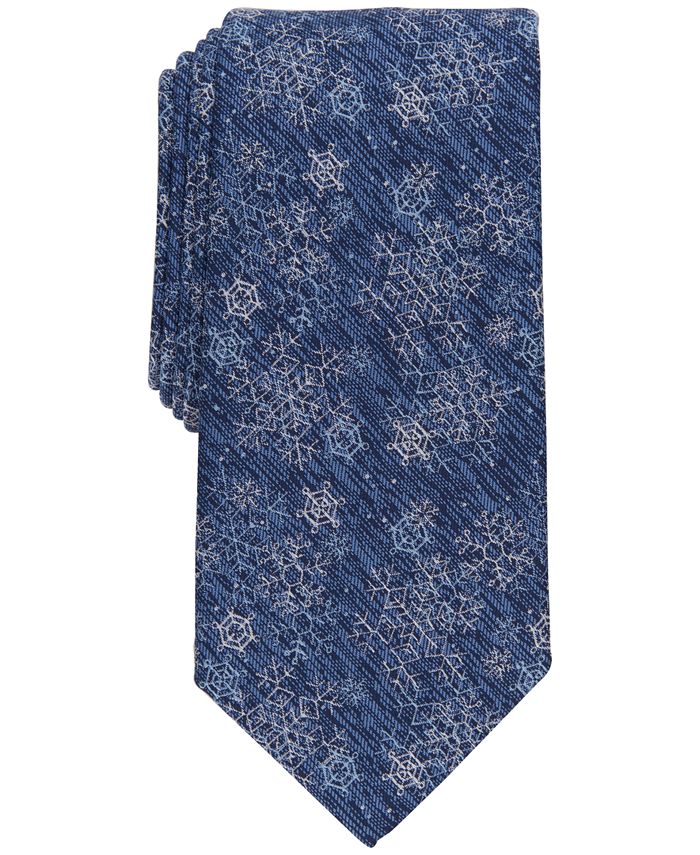 Club Room Men's Snowflake Tie, Created for Macy's - Macy's
