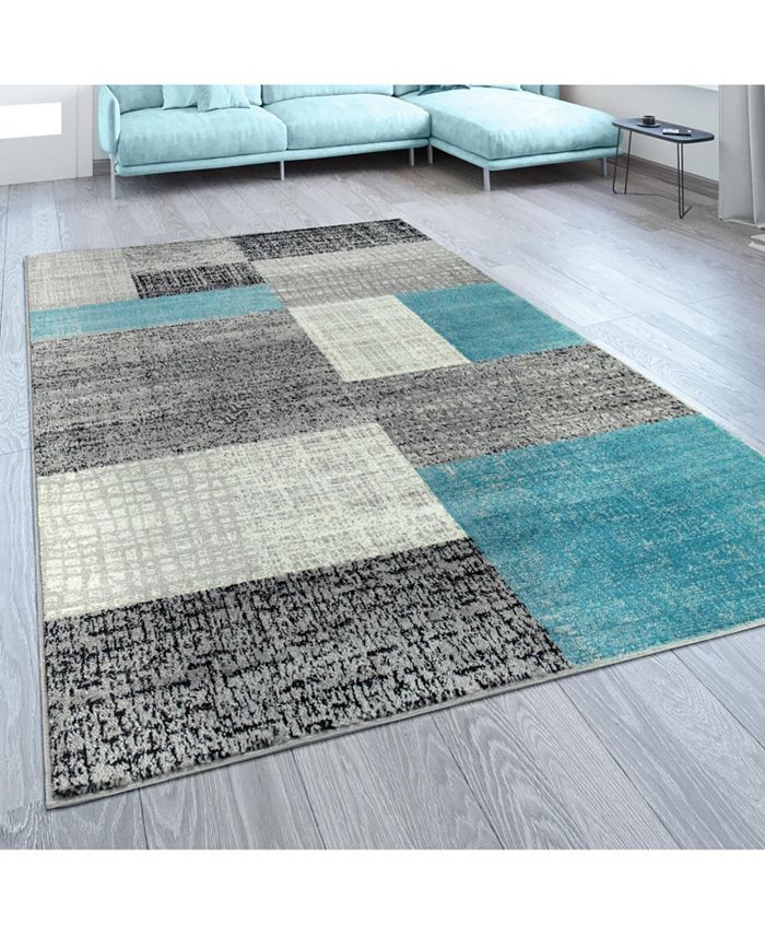 Paco Modern Living-Room Rug Sinai Checkered Pattern - 63'' X 87'' - Macy's