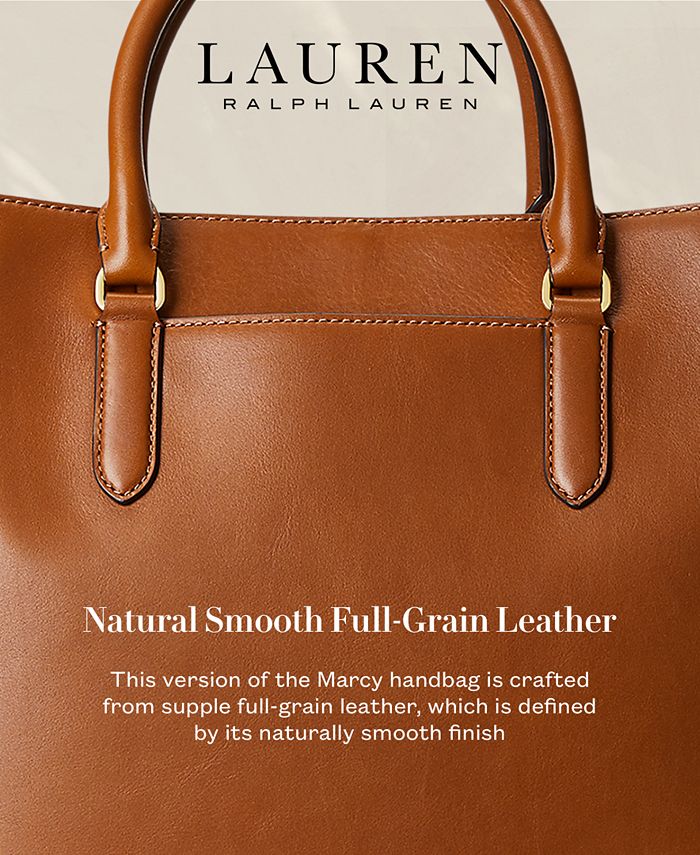 Lauren Ralph Lauren Women's Full-Grain Smooth Leather Large Marcy ...