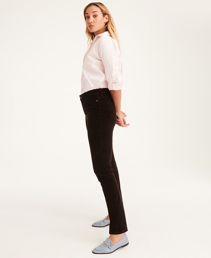 Gloria Vanderbilt Women's Amanda Button-Up Shirt & Corduroy Slim-Leg ...