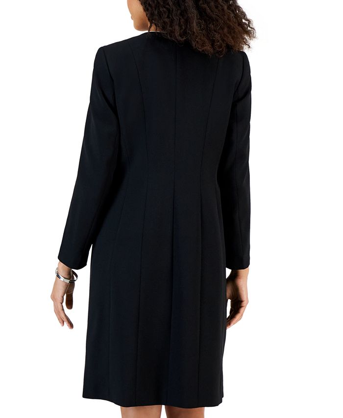 Kasper Women's Long Sleeve Seamed Topper Jacket - Macy's