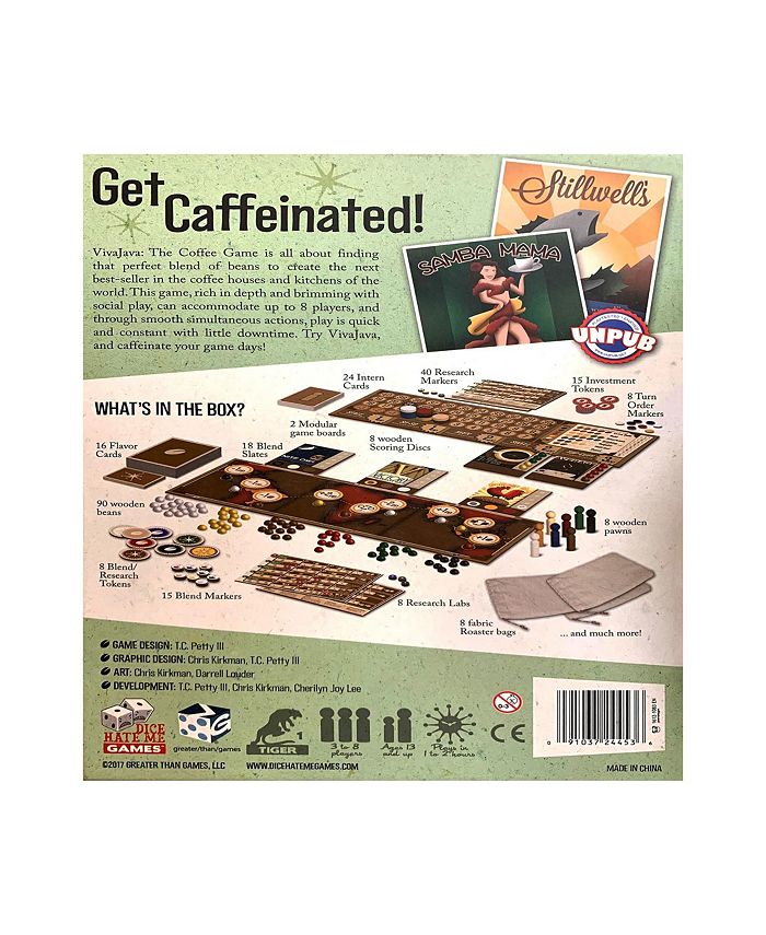 Greater Than Games Viva Java the Coffee Game Social Boardgame - Macy's