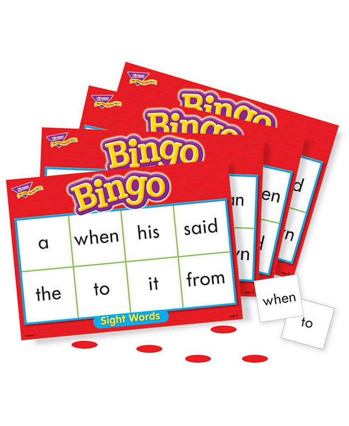 Trend Enterprises Sight Words Bingo Language Building Skill Game - Macy's
