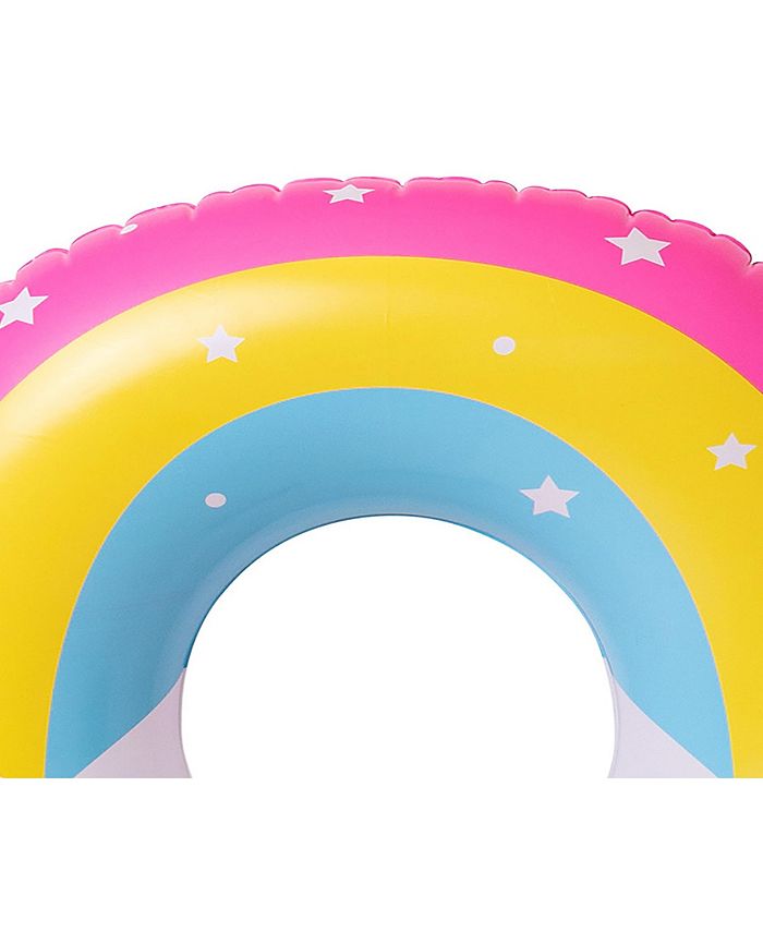 Good Banana Rainbow Pool Floatie Kids Inflatable Pool Water Toy - Macy's