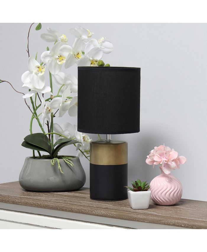 Simple Designs Two Toned Basics Table Lamp - Macy's