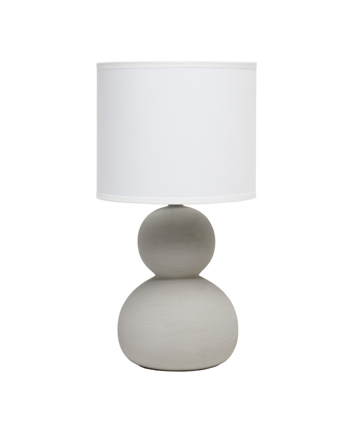 Click here for Simple Designs Stone Age Table Lamp - Taupe Gray prices