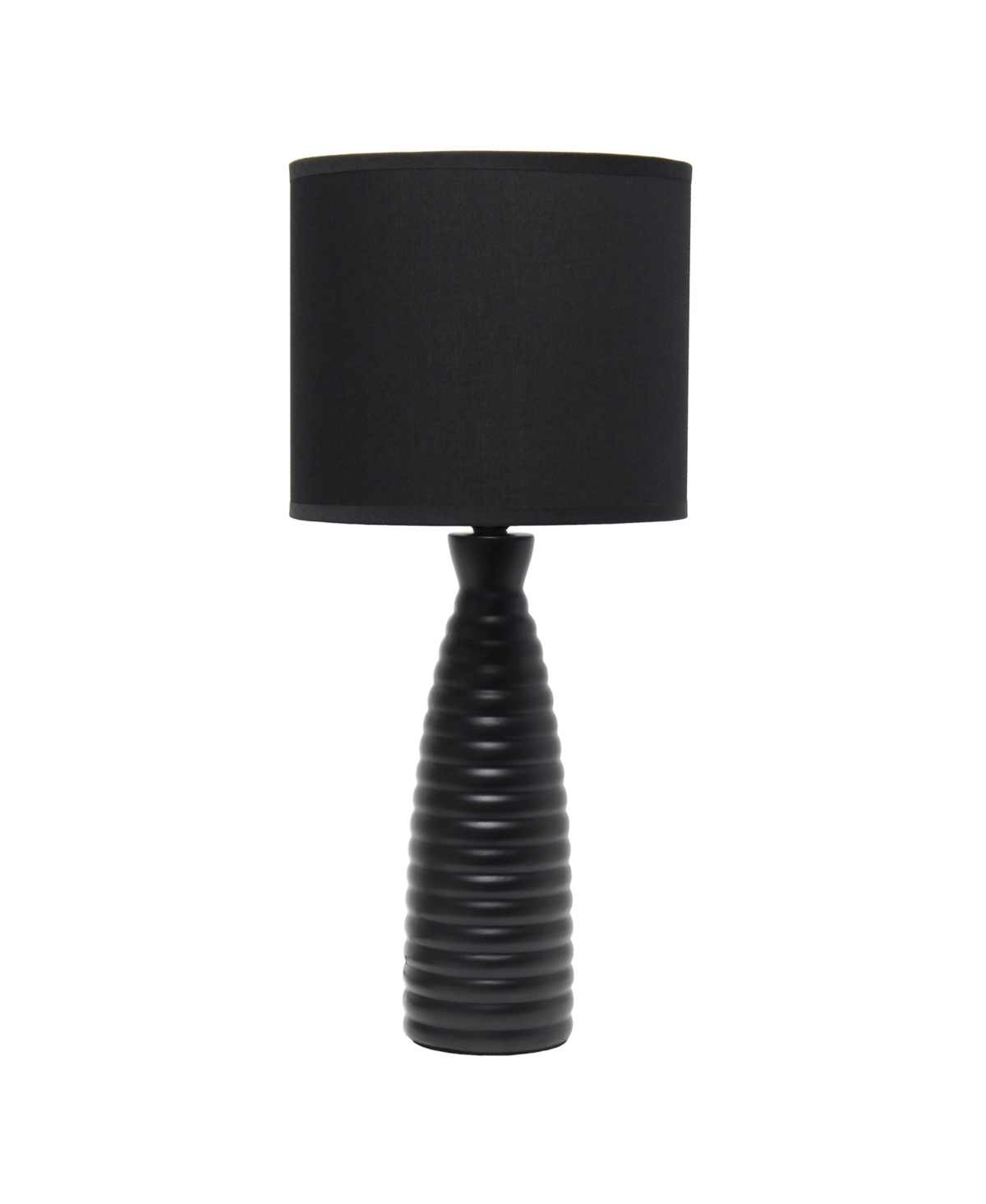 Click here for Simple Designs Alsace Bottle Table Lamp - Black prices