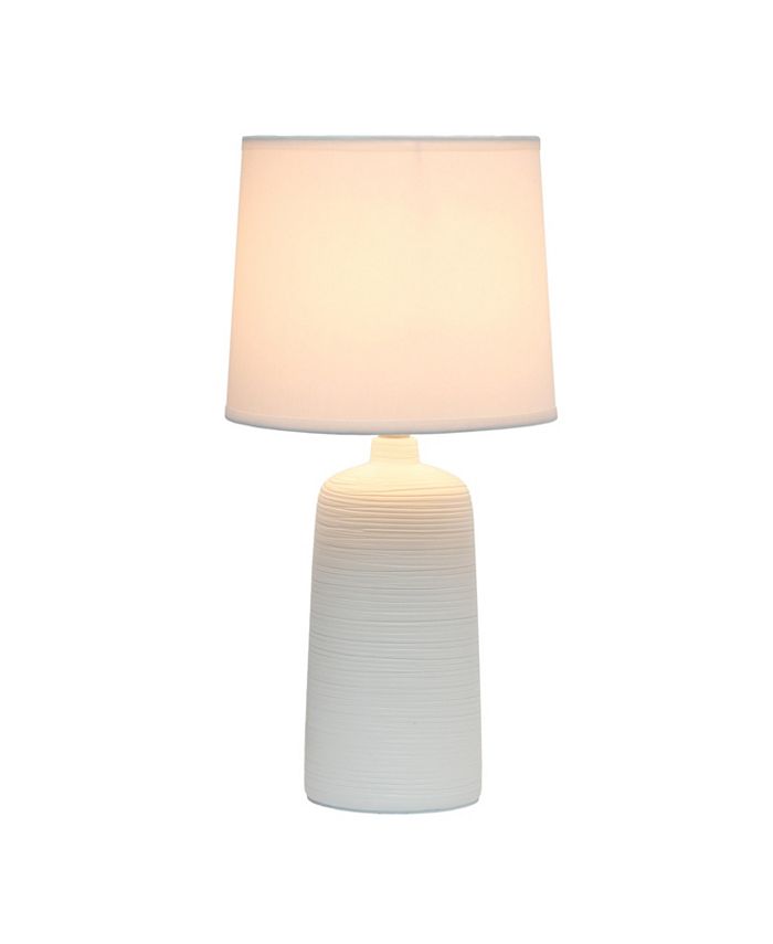Simple Designs Textured Linear Table Lamp - Macy's