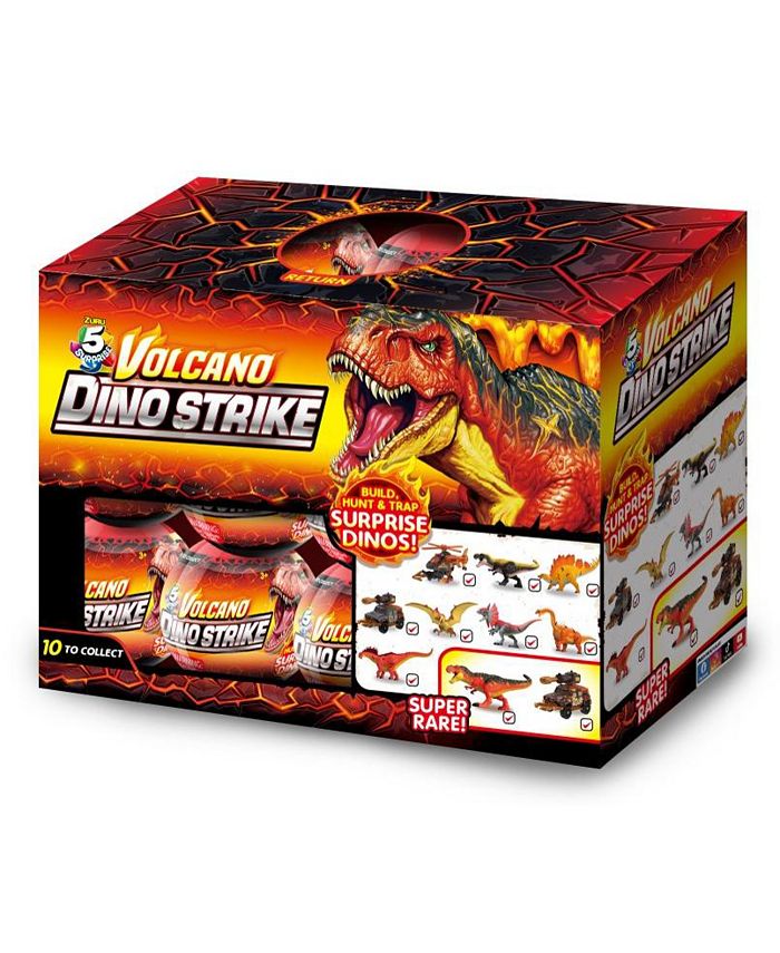 5 Surprise Dino Strike Volcano Series 4 Mystery Collectible Capsule ...