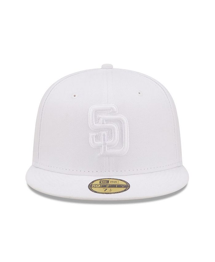 New Era Men's San Diego Padres White on White 59FIFTY Fitted Hat - Macy's