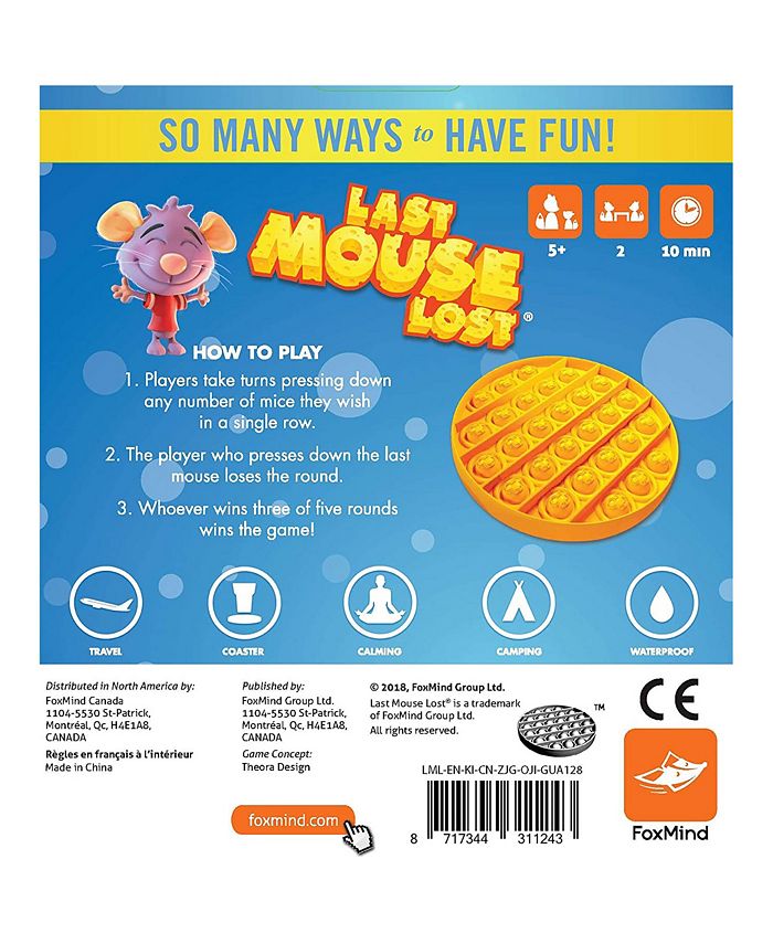 FoxMind Games Last Mouse Lost Push Pop Game - Macy's