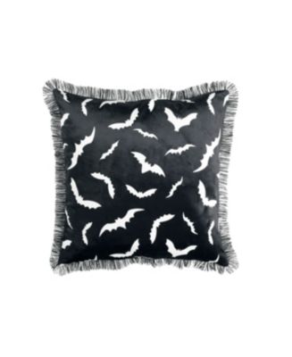 Lush Décor Swarm Of Bats Decorative Pillow, 18" x 18" - Macy's